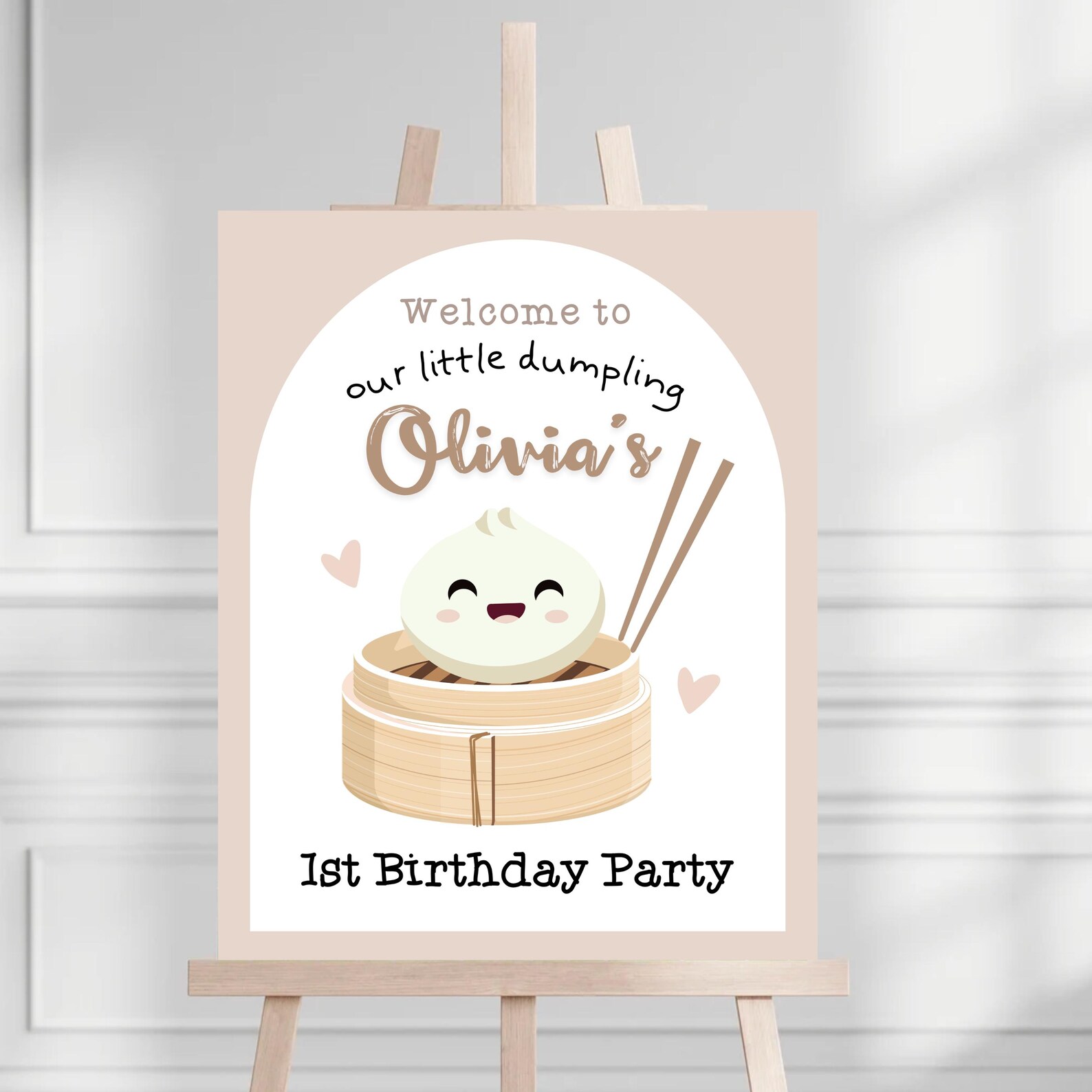 Little Dumpling 1st Birthday Activity Placemat: Dim Sum Party Game ...