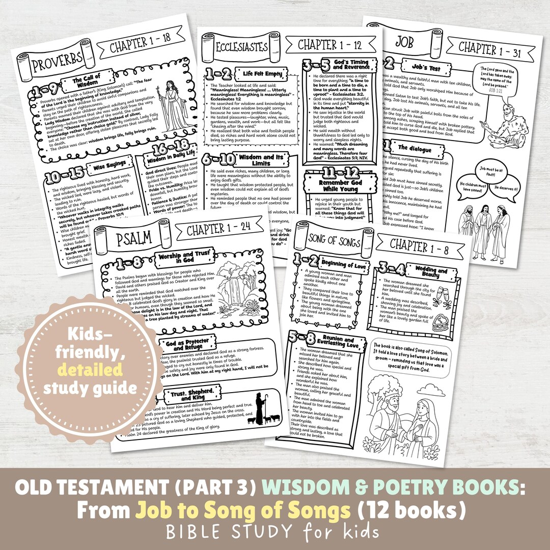 WISDOM & POETRY Books (from Job to Song of Songs) - Bible Made Simple ...
