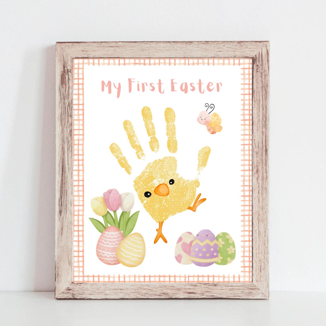 First Easter Handprint Art: DIY Baby Keepsake Card (digital Download ...