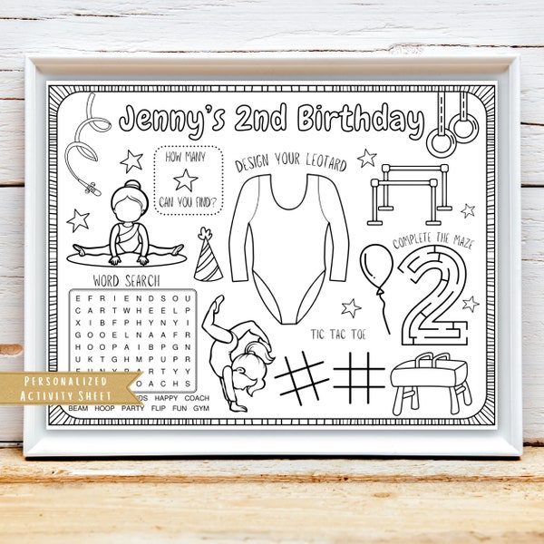 Gymnastics Birthday - Etsy