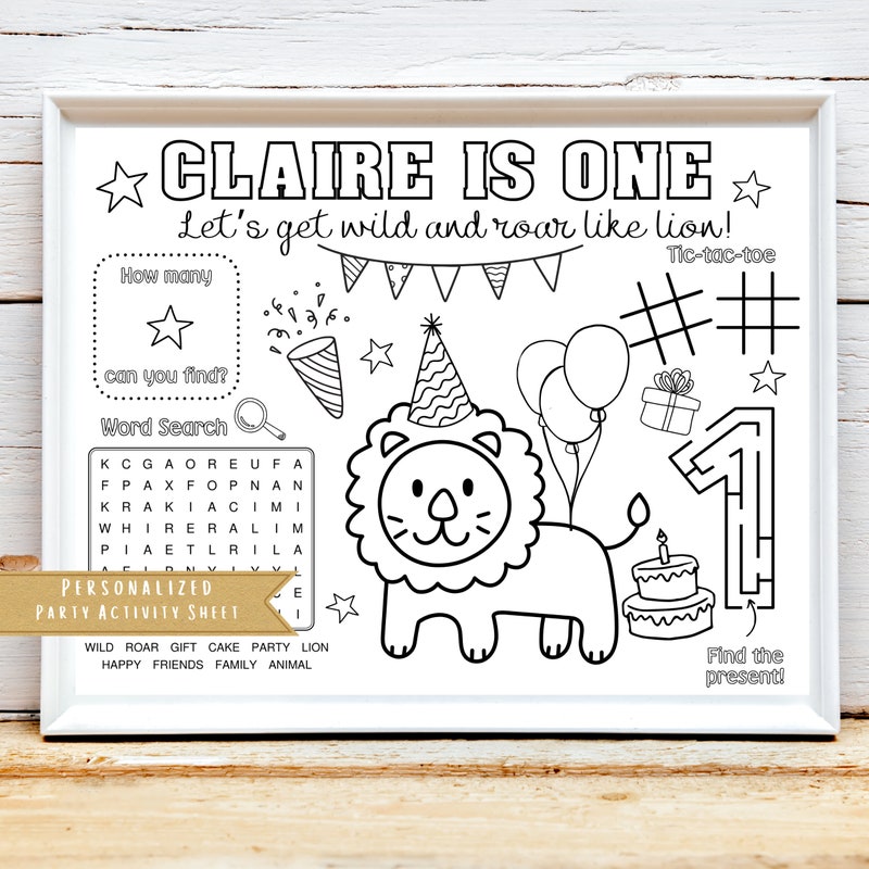 Lion Birthday Party - Etsy