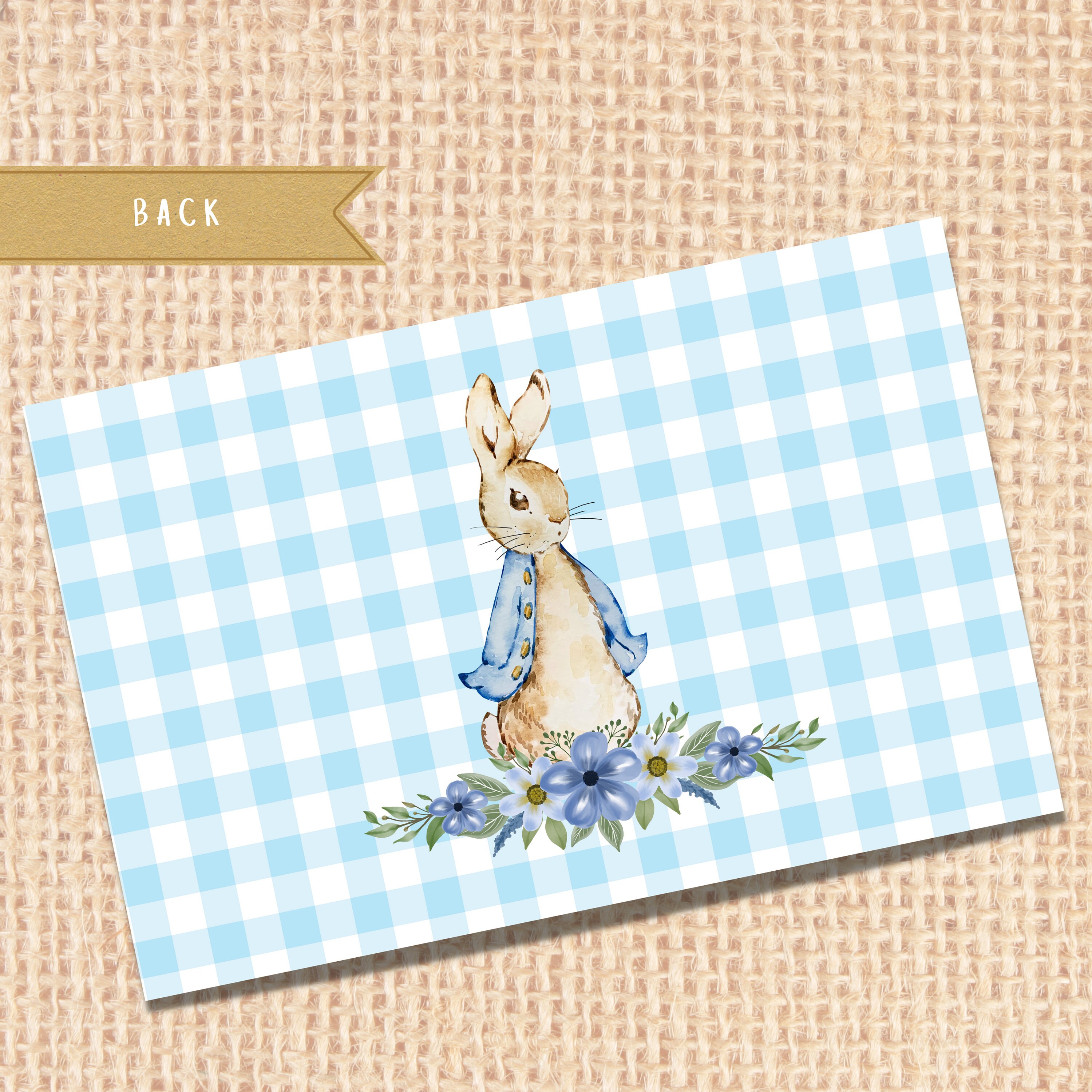 Editable Peter Rabbit Table Placemat | Watercolor Design | Editable on ...