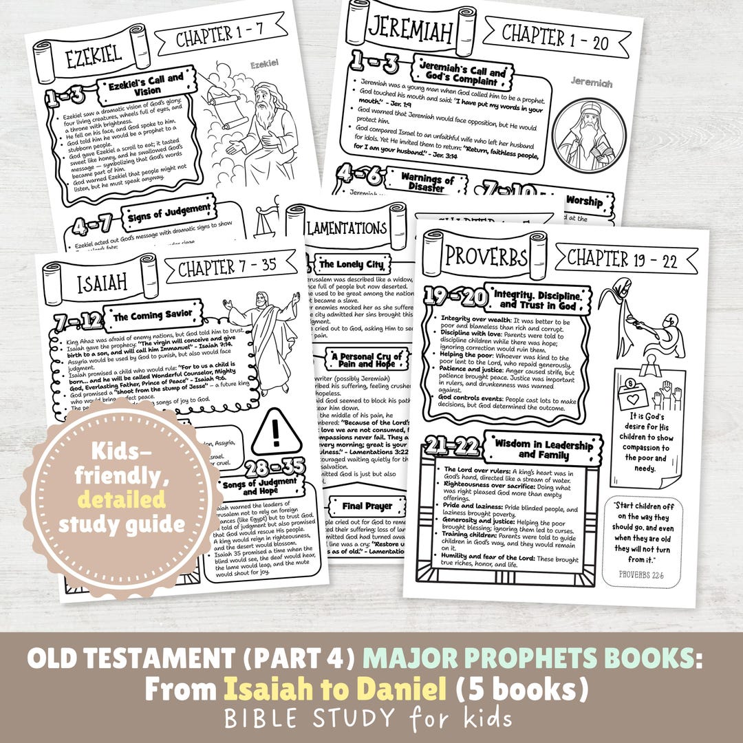 Old Testament MAJOR PROPHETS Books (from Isaiah to Daniel) - Bible Made ...