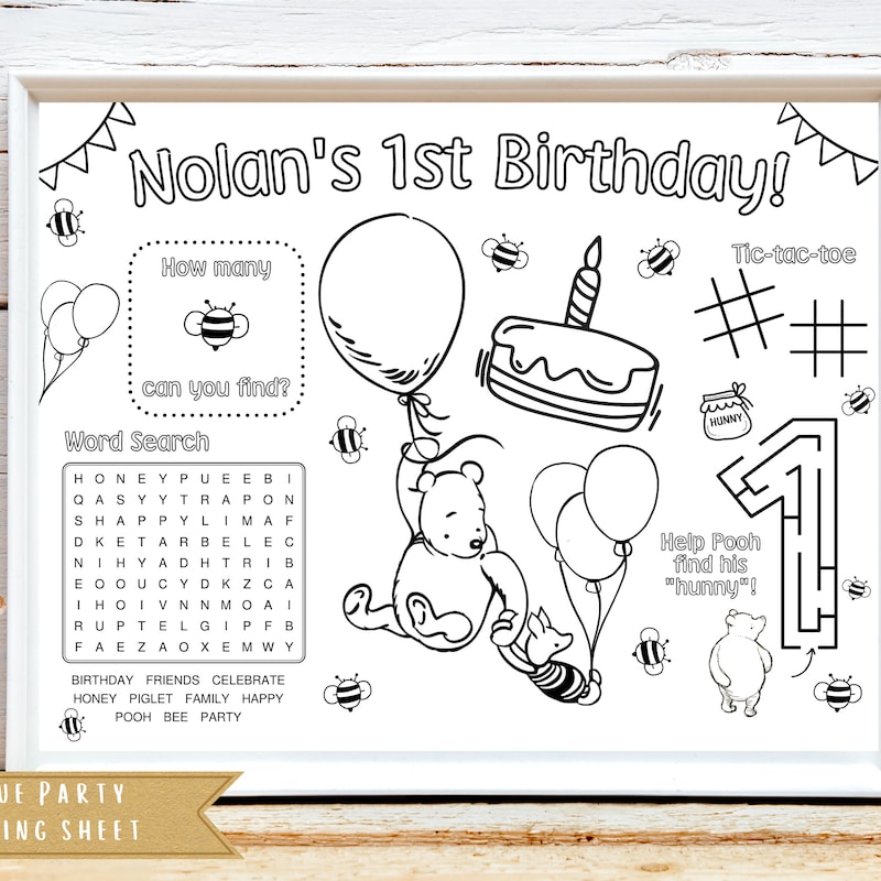 Winnie the Pooh Birthday Party - Etsy
