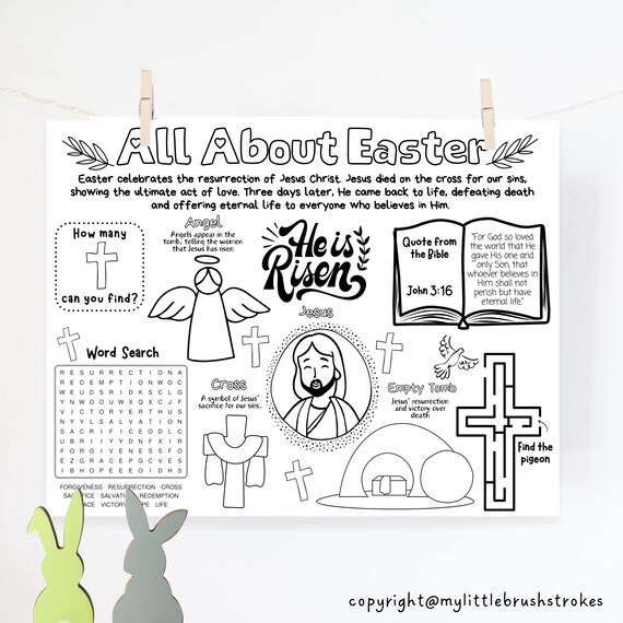 Hojas De Trabajo De Pascua Cristiana Página 5 Plantillas Religión
