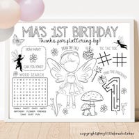 Editable Fairy Party Banner, Printable Floral Fairy Party Decor, Fairy ...