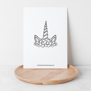 Editable Unicorn Birthday Coloring Card: Kids DIY Activity (printable ...