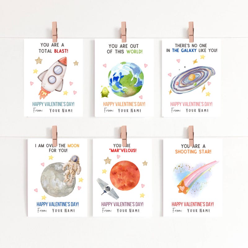 Space Valentine - Etsy
