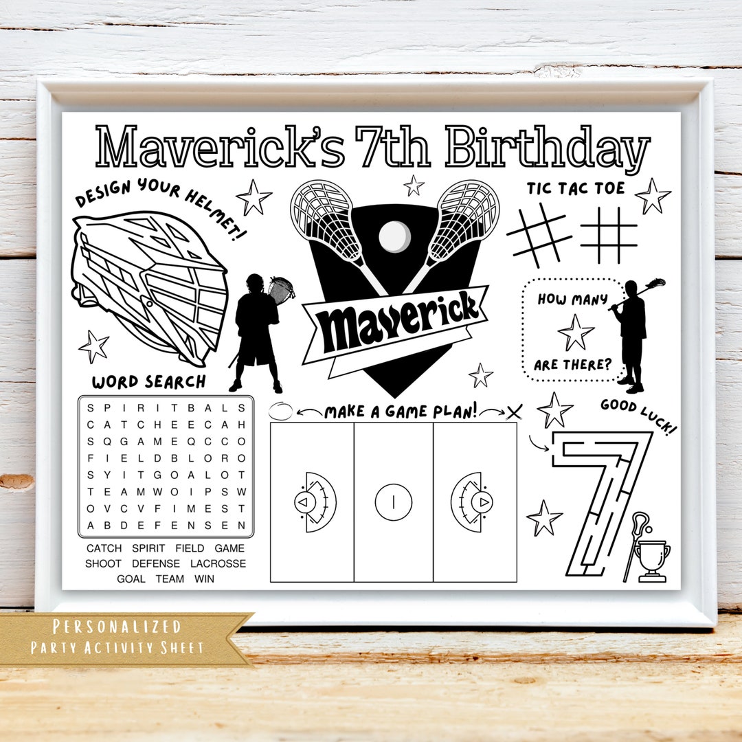 Lacrosse Birthday Party | Sports Theme Birthday Party | Kids Birthday ...