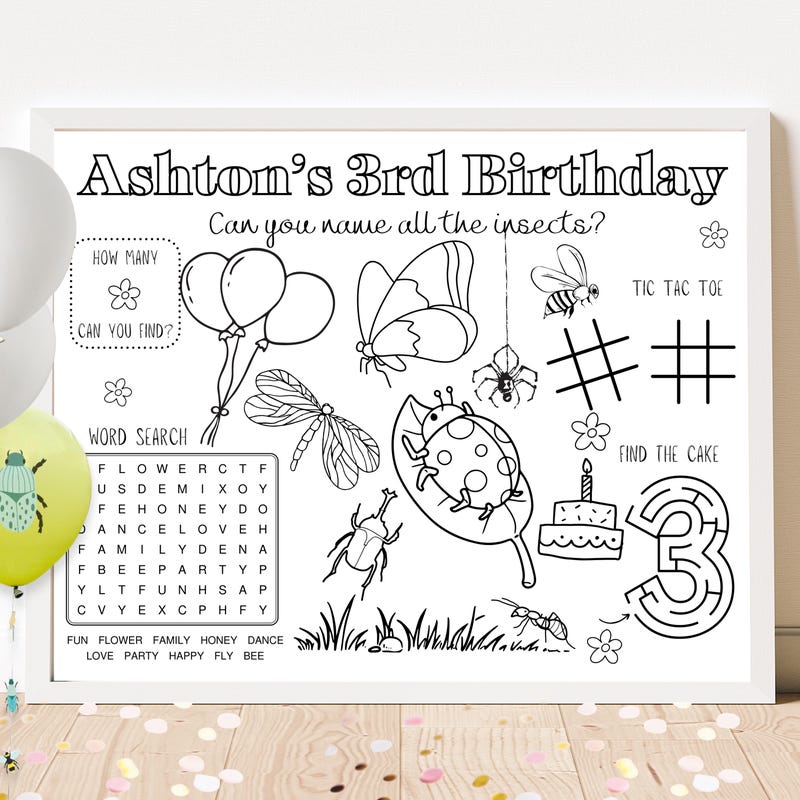 Bug Birthday Party - Etsy