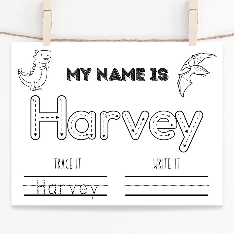Name Tracing Templates - Etsy