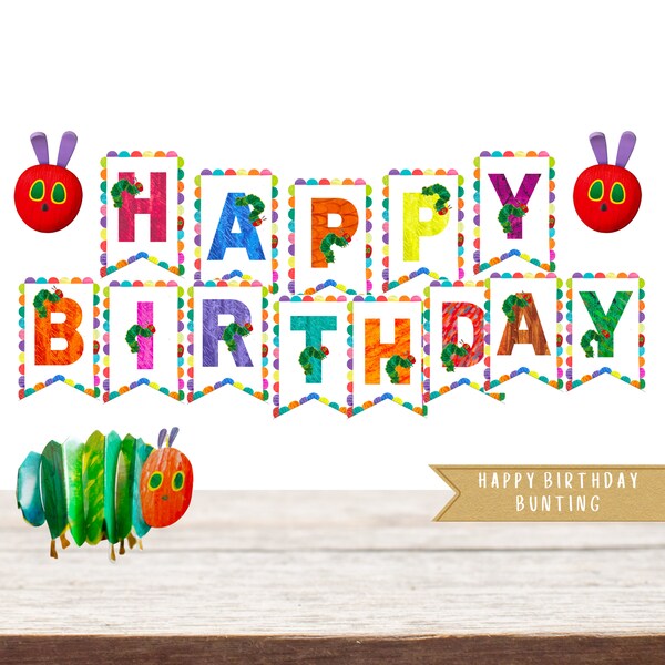 Hungry Caterpillar Banner - Etsy