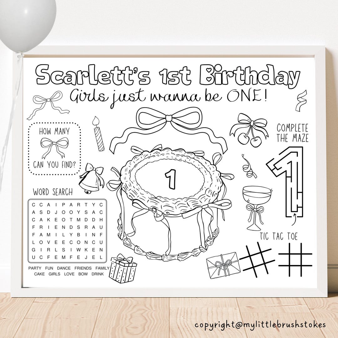 CUSTOMIZABLE | Girls Just Want to Be One Theme | Bow First Birthday ...