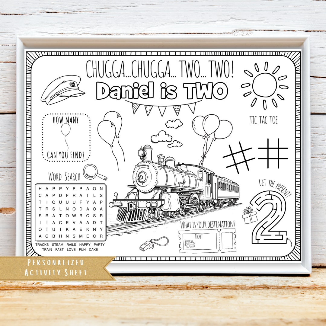 Train Birthday Party Steam Locomotive Theme Birthday Party Train Party ...