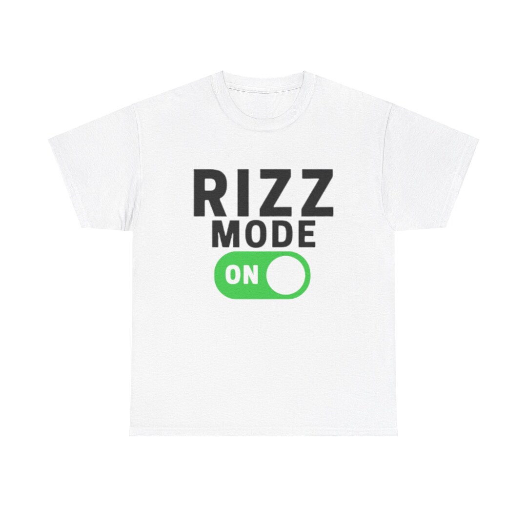 Rizz Mode on T-shirt, Relaxed Soft Cotton Shirt, Meme Tee, Funny ...