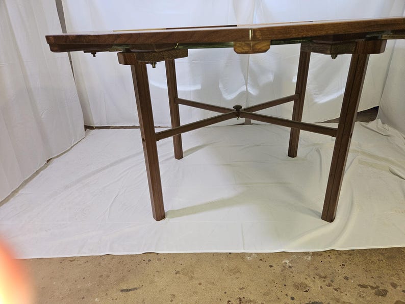 Poker Table Walnut Octagon Epoxy Resin River - Etsy