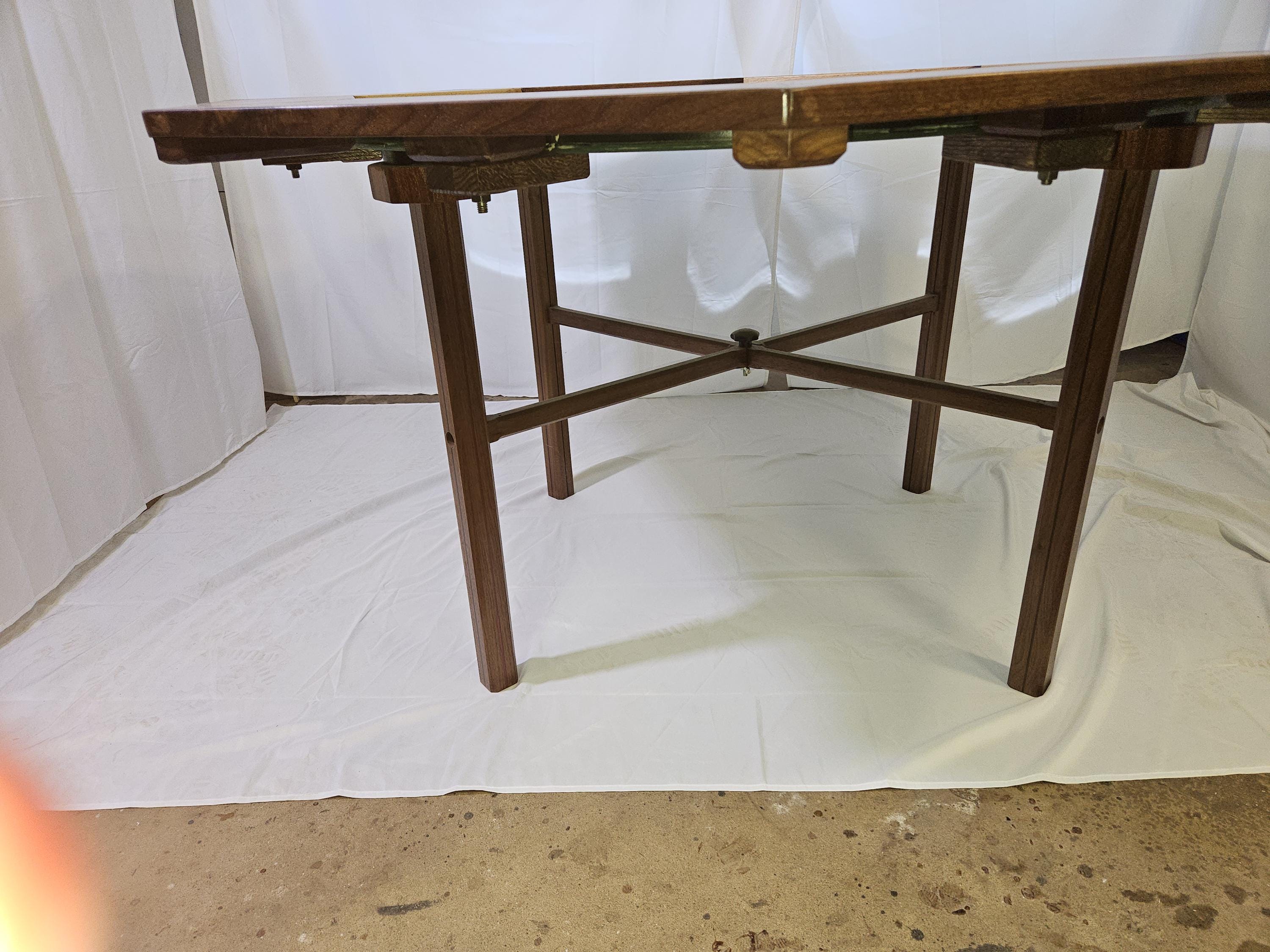Poker Table Walnut Octagon Epoxy Resin River - Etsy
