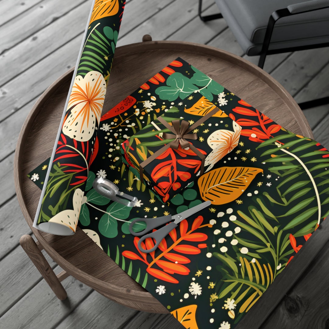 Gift Wrap Women. Tropical Paradise Delight Gift Wrap. Unique Gift ...