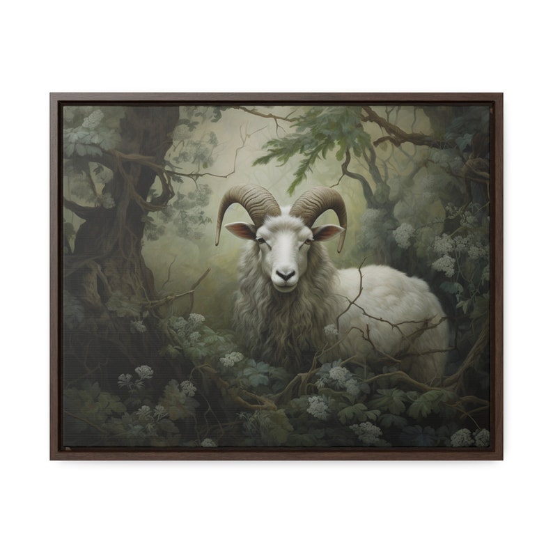Sheep Wall Decor. Enchanted Forest Dream: Ethereal Sheep in Realistic ...