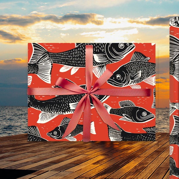 Fish Wrapping Paper - Etsy