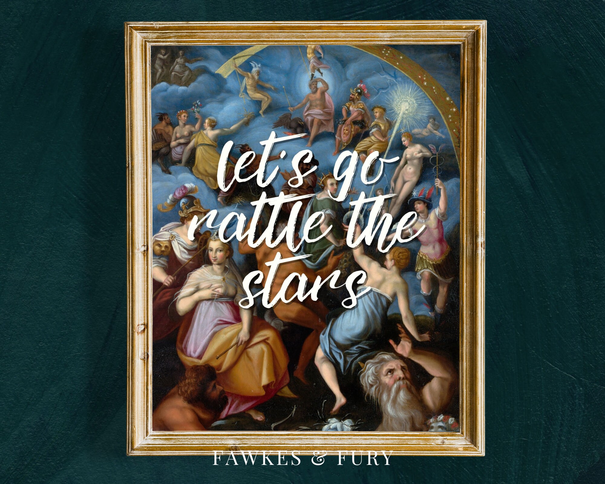 Throne of Glass Let's Rattle the Stars TOG Book Merch Maximalist Wall ...