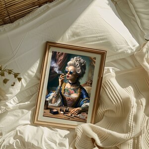 French Rococo Tattoo Altered Art Print Trendy Printable Wall Art ...