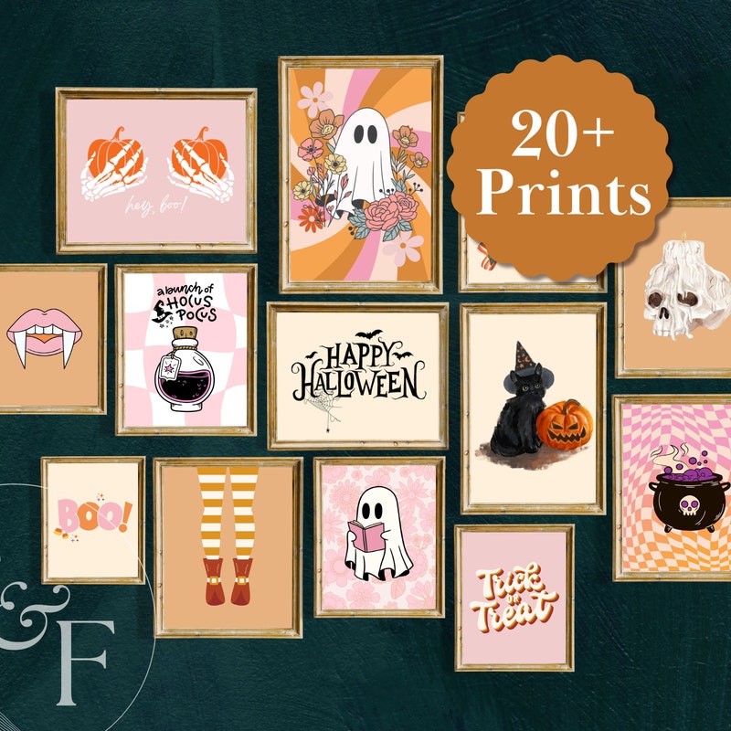 Cute Halloween Poster - Etsy