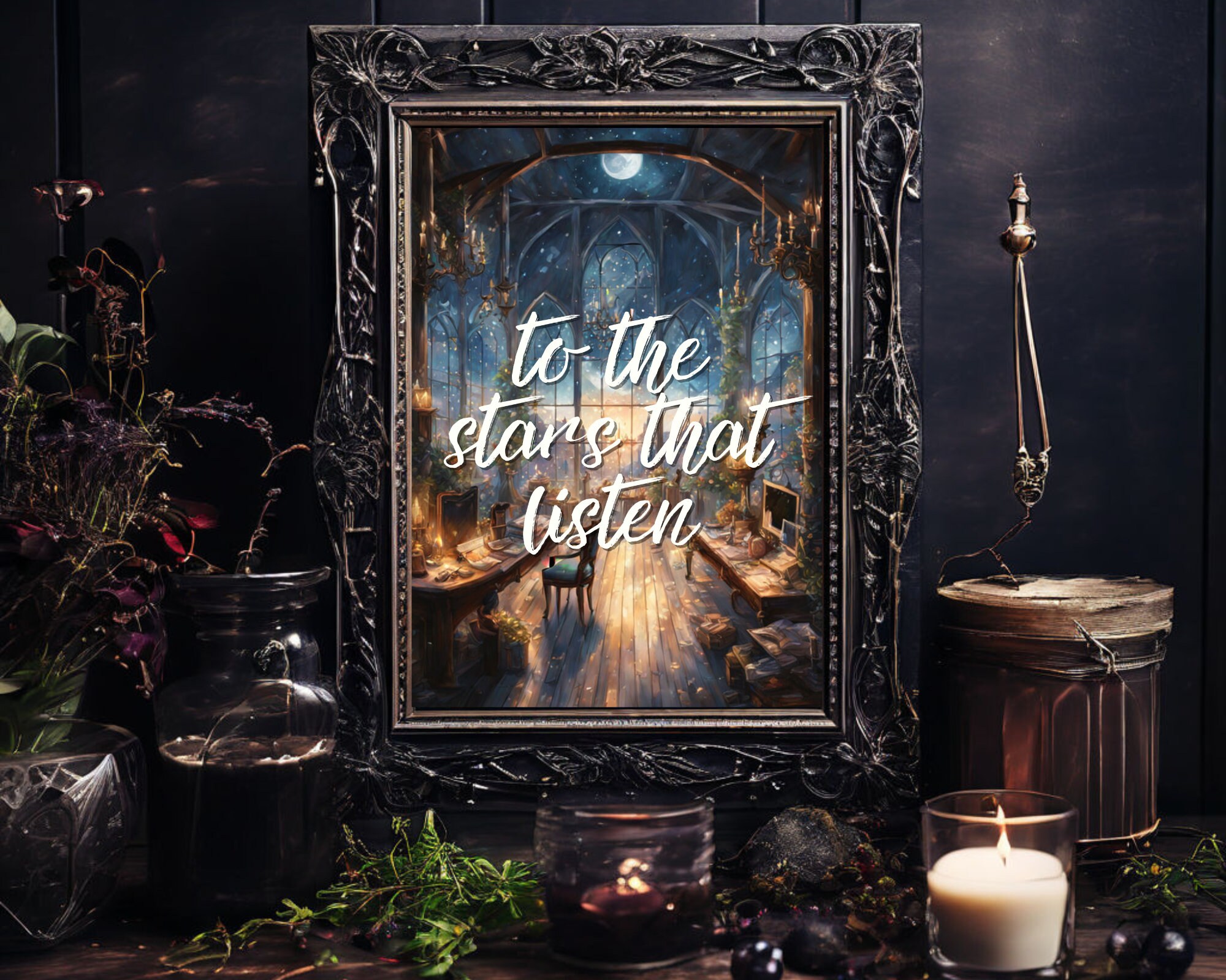 Throne of Glass Let's Rattle the Stars TOG Book Merch Maximalist Wall ...