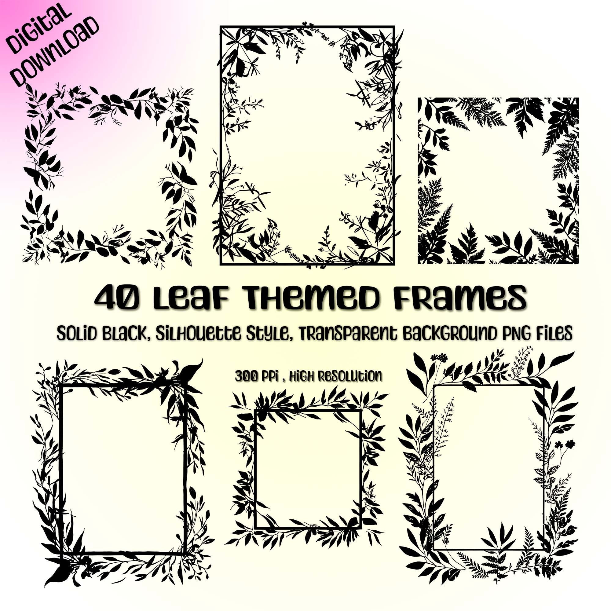 Digital Download Frame Clipart PNG Nature Frame PNG Clipart - Etsy