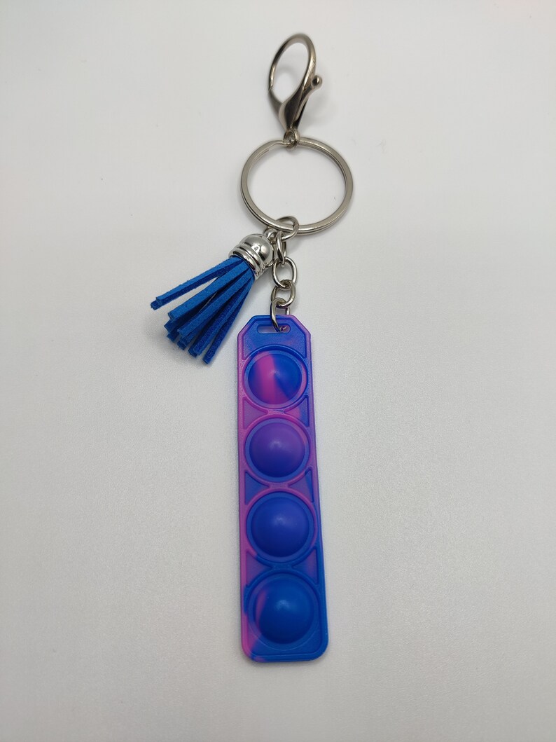 Pop Bubble Fidget Toy Keychains in Multiple Colors! Customize It! Figet ...