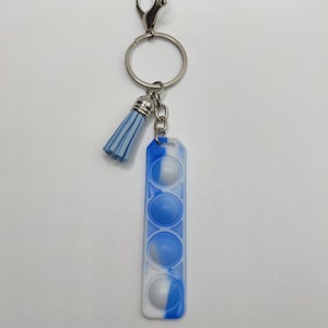 Pop Bubble Fidget Toy Keychains in Multiple Colors! Customize It! Figet ...