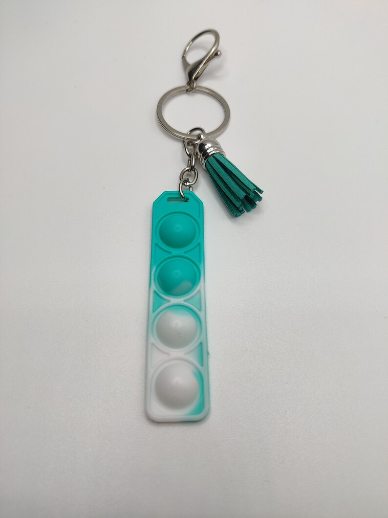 Pop Bubble Fidget Toy Keychains in Multiple Colors! Customize It! Figet ...