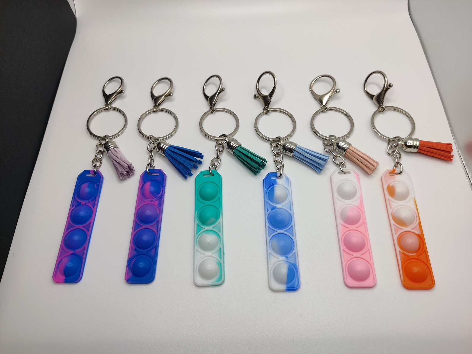 Pop Bubble Fidget Toy Keychains in Multiple Colors! Customize It! Figet ...