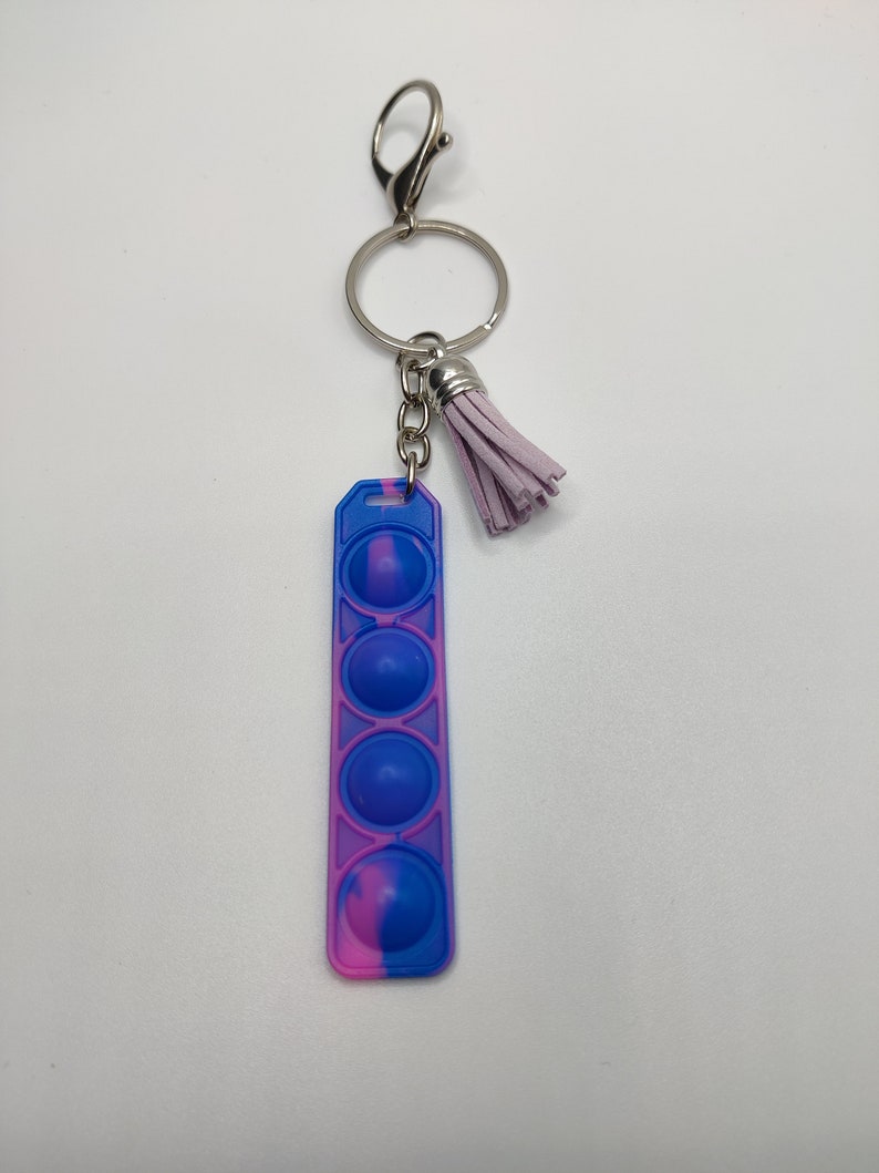 Pop Bubble Fidget Toy Keychains in Multiple Colors! Customize It! Figet ...