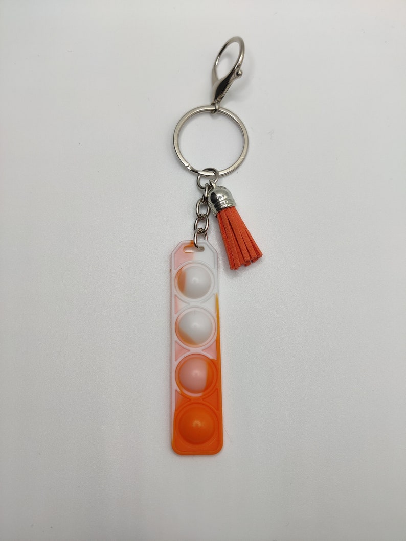 Pop Bubble Fidget Toy Keychains in Multiple Colors! Customize It! Figet ...