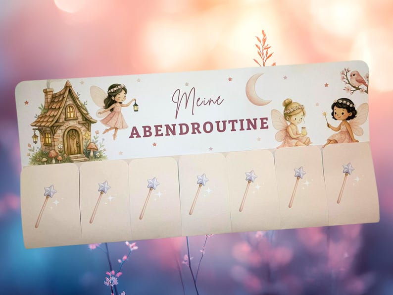 Editable Fairy Daily Routine Chart for Children | Morning & Evening ...