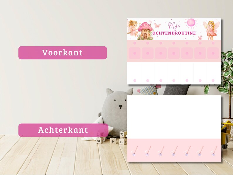 Editable Fairy Daily Routine Chart for Toddler | Morning & Evening ...