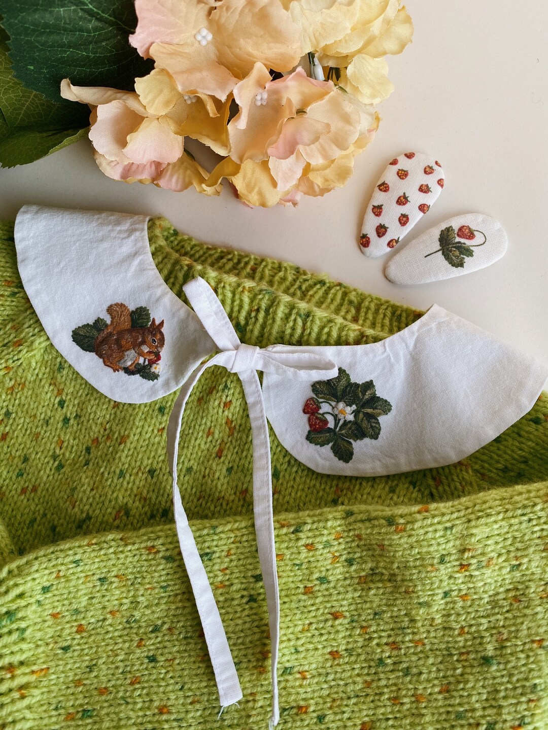 Detachable Collar for Girl Hand Painted Collar Embroidery - Etsy