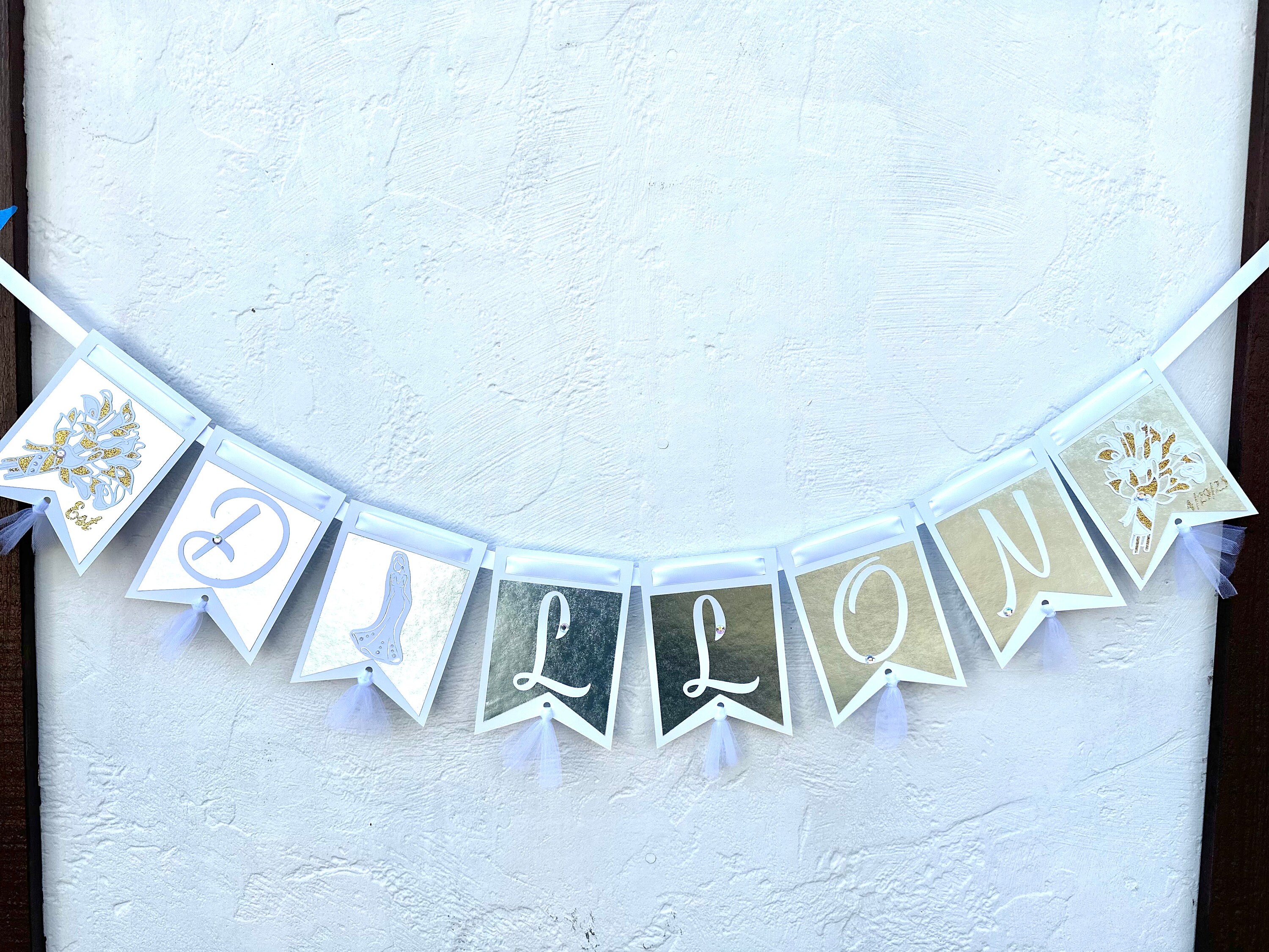 Customized Name Wedding Banner, Last Name Wedding Banner, Name Banner ...