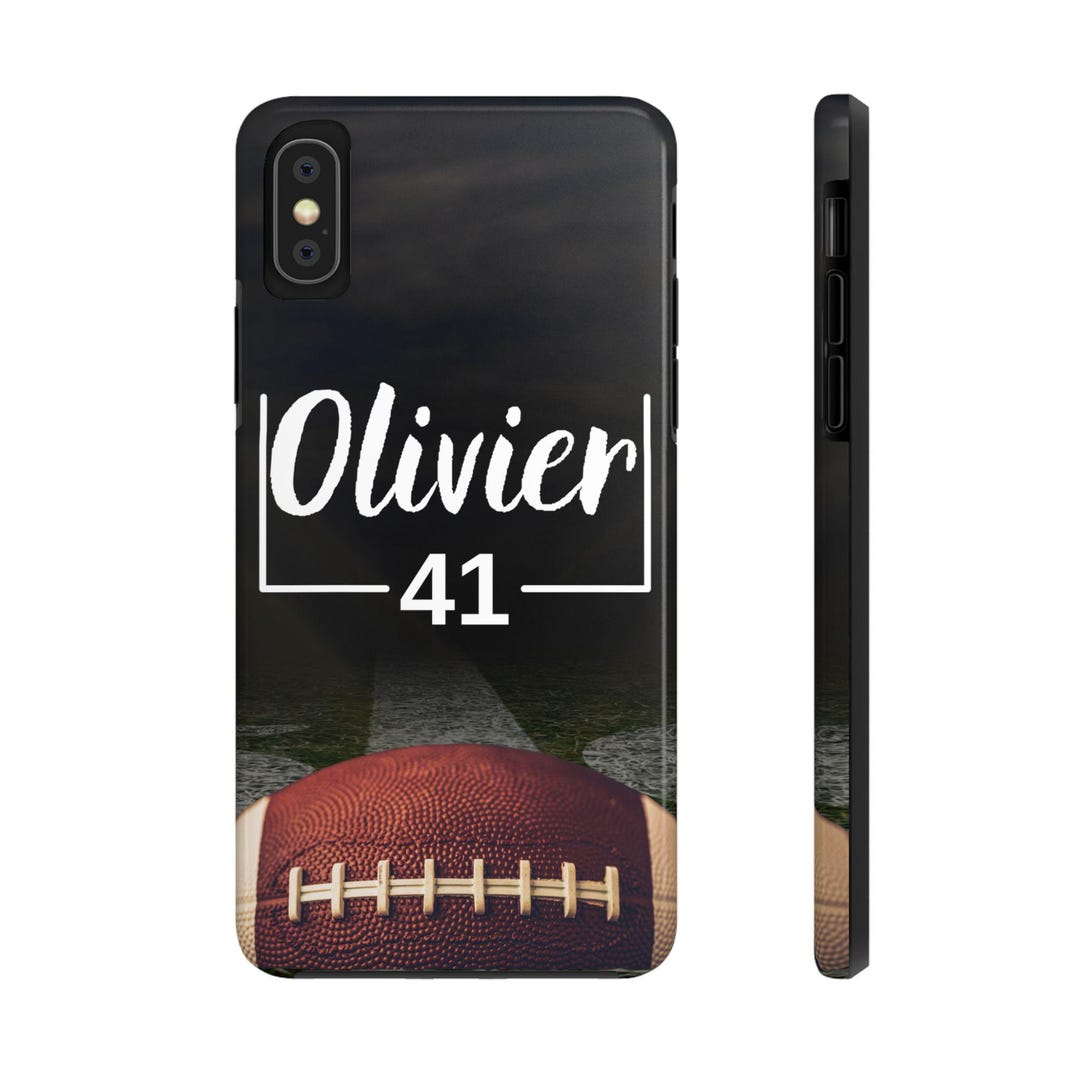 Personalized American Football Phone Case, Custom Name Tough iPhone ...