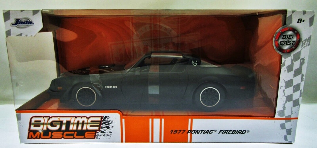 1977 Pontiac Firebird Die Cast Car Big Muscle Matte Black 1:24 - Etsy