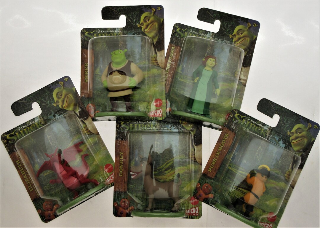 Shrek Character All 5 Figurines - Etsy