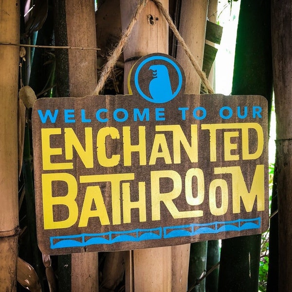Hawaiian Bathroom Signs - Etsy