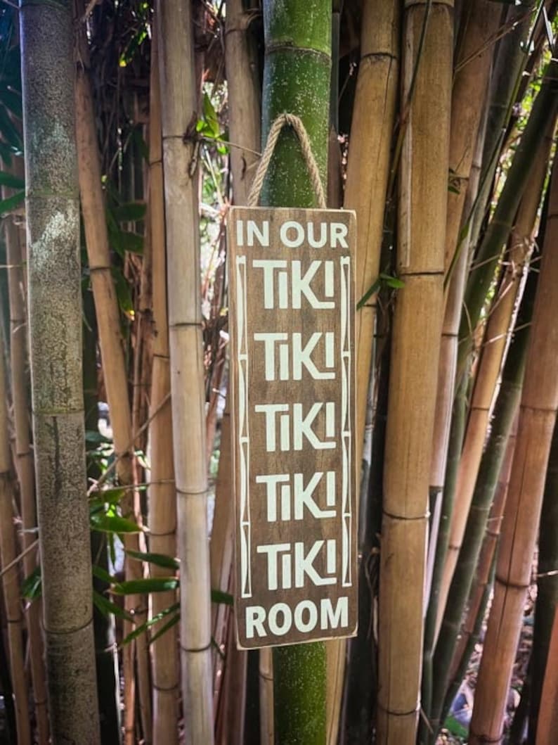 Enchanted Tiki Tiki Tiki Tiki Tiki Room Sign Solid Wood and - Etsy