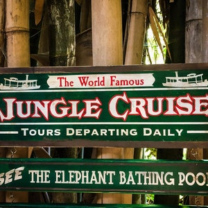Cruising the Jungle Large Dock Sign, Solid Wood and Paint, High Quality ...