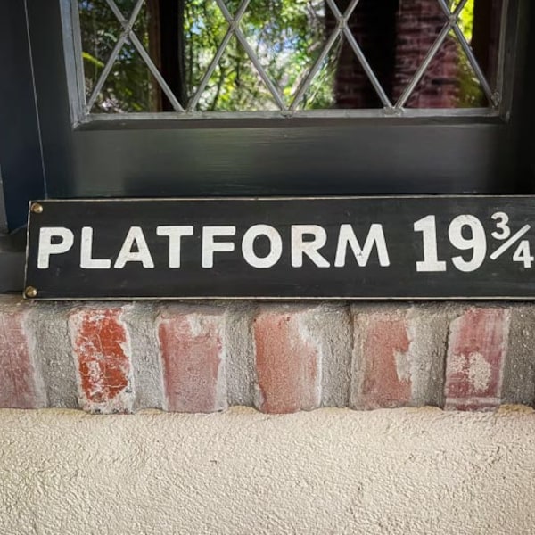 Platform 9 3 4 Sign - Etsy