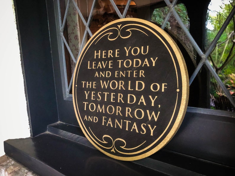 Magic Kingdom Welcome Sign, Handcrafted Solid Wood Wall Decor, Quality ...