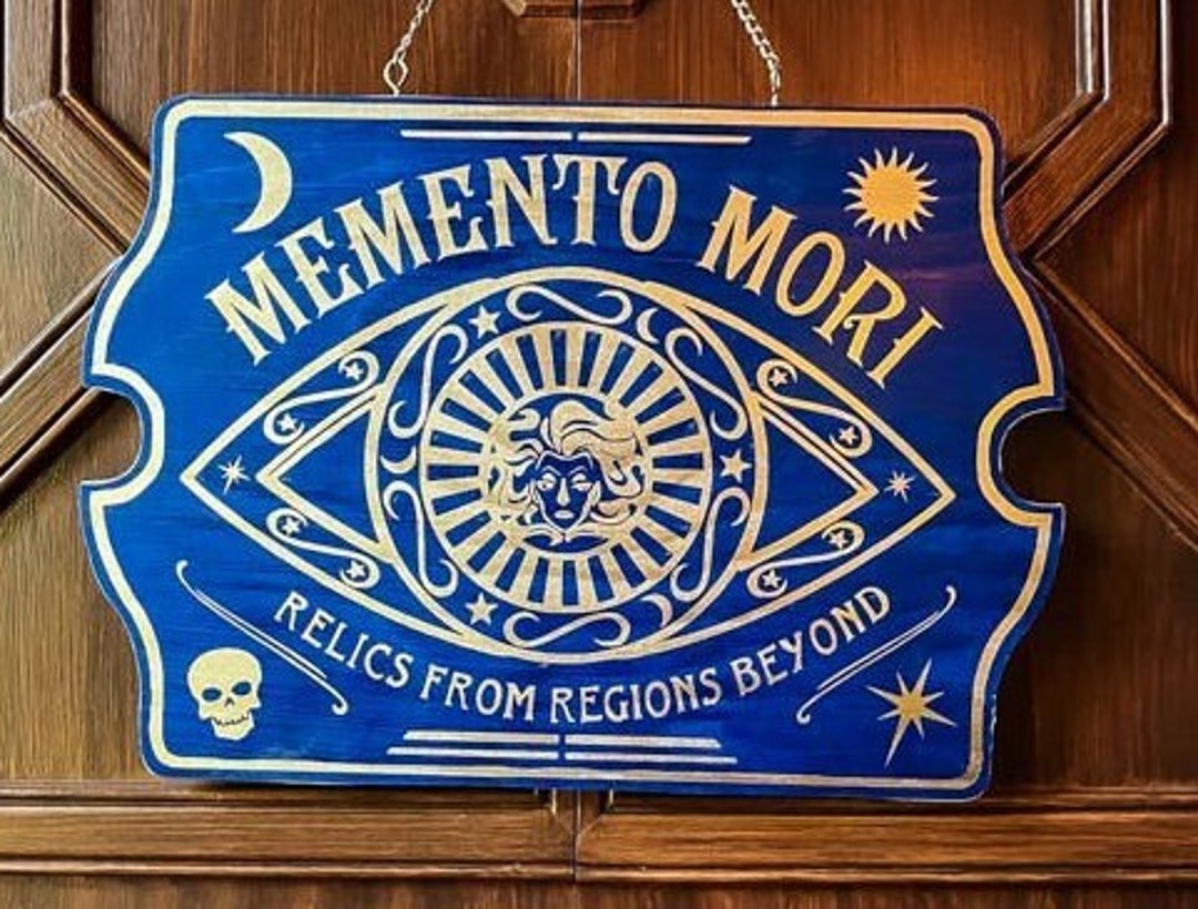 Madame Leota Memento Mori, Solid Wood and Paint Rustic Sign, Hand ...