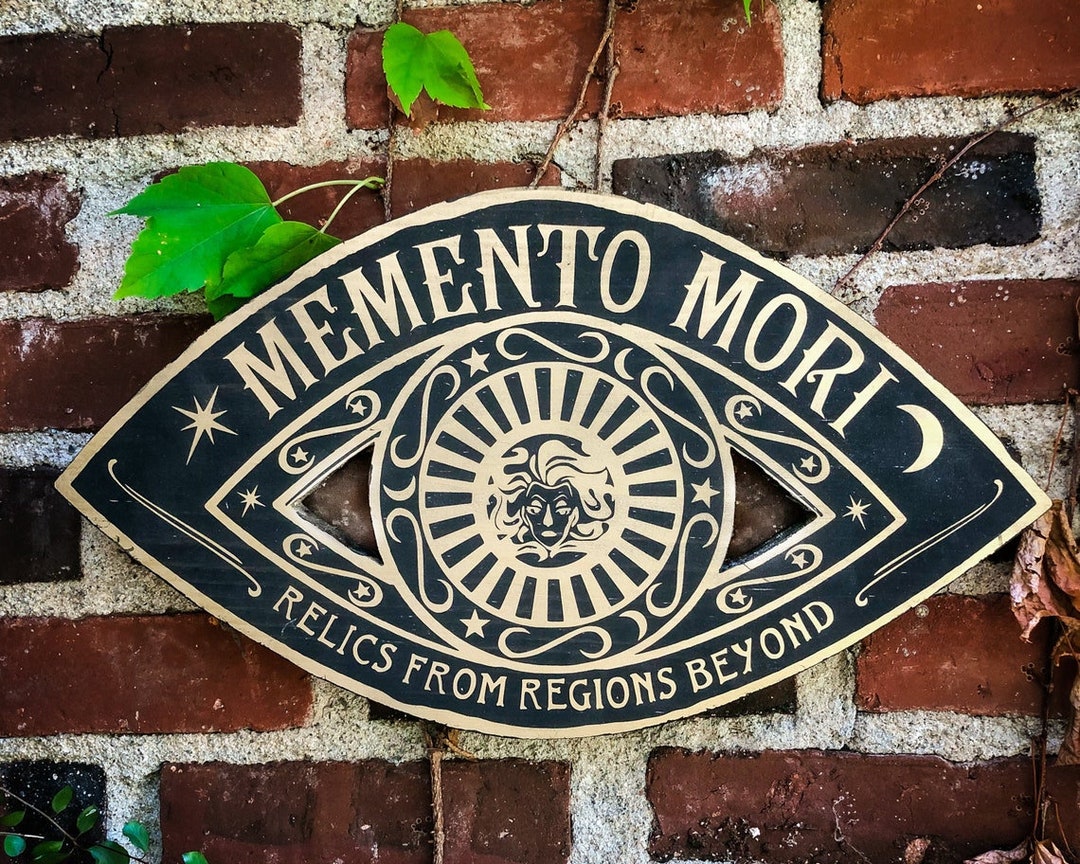 Memento Mori Madame Leota Psychic Eye, Solid Wood and Paint Rustic Sign ...