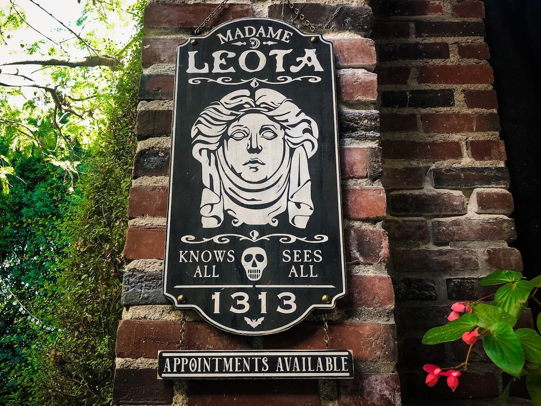Madame Leota Psychic Appointments, Solid Wood and Paint Rustic Sign ...